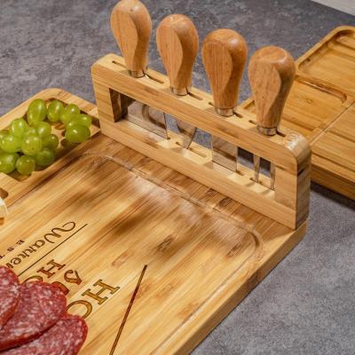 China Sustainable 12x18 Walnut Sublimation Large Charcuterie Board for Cheese Cutting and Storage for sale
