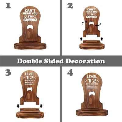 Cina Hotel Casa Decorazione Bagno Etui per cuffie in legno Decorazioni per giocatori Ragazzo adolescente in vendita