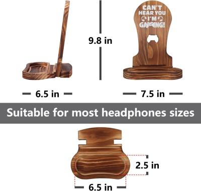 Cina Hotel Casa Decorazione Bagno Etui per cuffie in legno Decorazioni per giocatori Ragazzo adolescente in vendita