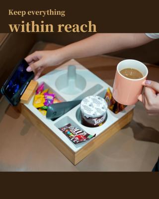China Desktop Wooden Storage Box for Living Room Coffee Table Snacks and Remote Control for sale