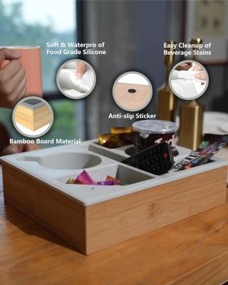 China Desktop Wooden Storage Box for Living Room Coffee Table Snacks and Remote Control for sale