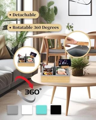 China Desktop Wooden Storage Box for Living Room Coffee Table Snacks and Remote Control for sale