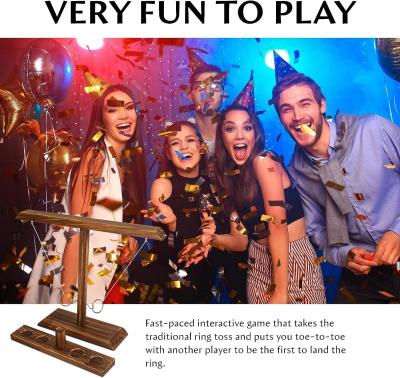 China Developmental Game Solid Wooden Ring Hook Toss Game for Bar Age Range 8 to 13 Years for sale