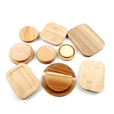 Cina Capo in legno certificato per barattolo di vetro da 20 mm in legno di colore semplice e materiale di vetro in vendita