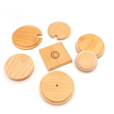Cina Capo in legno certificato per barattolo di vetro da 20 mm in legno di colore semplice e materiale di vetro in vendita