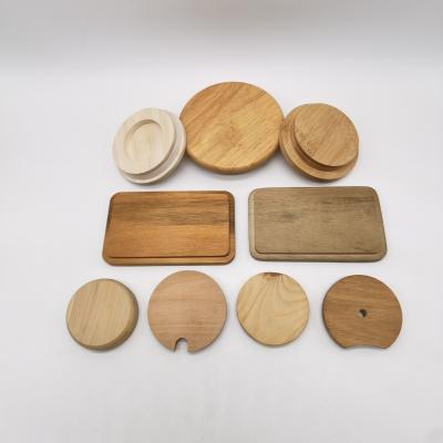 Cina Capo in legno certificato per barattolo di vetro da 20 mm in legno di colore semplice e materiale di vetro in vendita