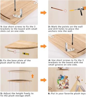 Cina Dispositivi per giocattoli morbidi per bambini piccoli Dispositivi per animali ripieni in angolo di legno in vendita