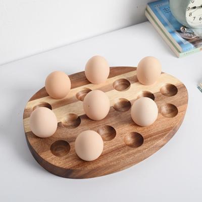Cina Attrezzi per l'impressione su tela di seta di uova vassoio di uova di legno per la cucina e il rifornimento in frigorifero in vendita