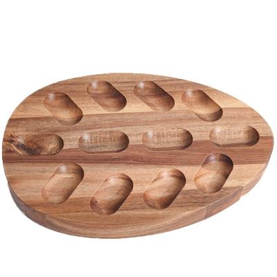 Cina Attrezzi per l'impressione su tela di seta di uova vassoio di uova di legno per la cucina e il rifornimento in frigorifero in vendita