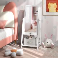 China Freestanding Full Length Dressing Mirror with 360 Degree Rotatable Rectangular Design for sale