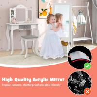China Freestanding Full Length Dressing Mirror with 360 Degree Rotatable Rectangular Design for sale