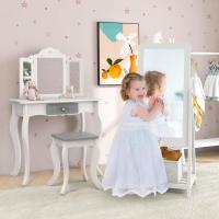 China Freestanding Full Length Dressing Mirror with 360 Degree Rotatable Rectangular Design for sale