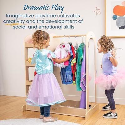Cina Set di Kids Montessori Armadio Abbigliamento e Costumi Organizzatore Organizzatore taglia personalizzata in vendita