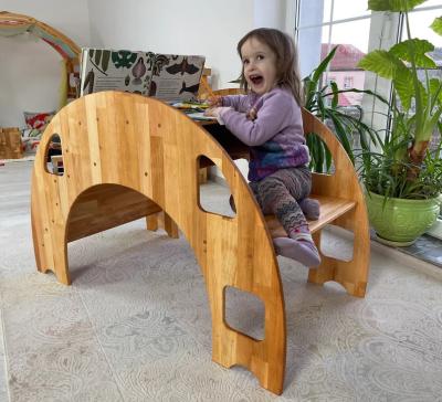 Cina Regali di Natale Libraio Montessori ecologico Mensola per 202406 Bambini Sedile da tavolo in legno in vendita