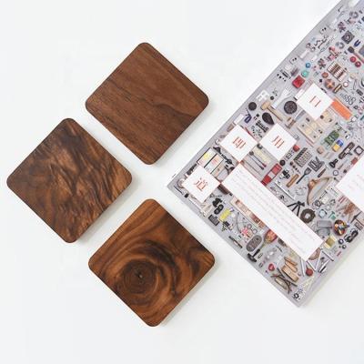 Cina 10x10x1.2cm in stile giapponese Legno di noce nero per teiera e tazza su misura in vendita