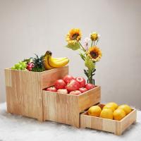 China Solid Beech Wood Multi Functional Dessert Display Rack for Modern Sushi Cake Buffet Stand for sale