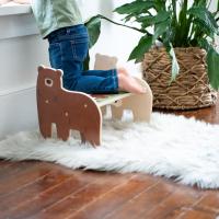 China Free Sample Modern Design Easter Gift Children Bear Step Stool for Kids for sale