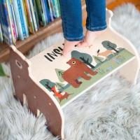 China Free Sample Modern Design Easter Gift Children Bear Step Stool for Kids for sale