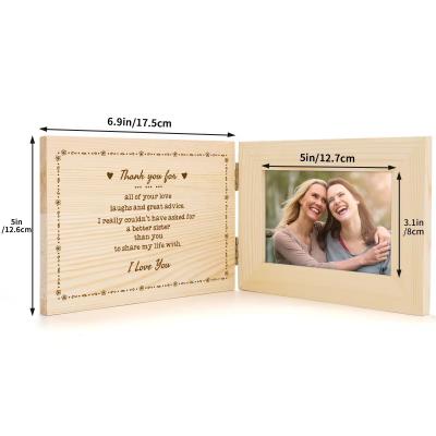 Cina Colori Metodo di stampa Cornice fotografica in legno massello personalizzata per schermo da tavolo in stile semplice in vendita