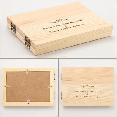 Cina Colori Metodo di stampa Cornice fotografica in legno massello personalizzata per schermo da tavolo in stile semplice in vendita