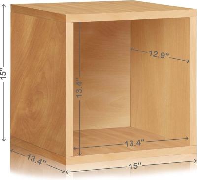 China Grundsätze Vintage Vinyl Platten Aufbewahrung Block Cube Organisator Regal Einstöckiger Platzsparer zu verkaufen