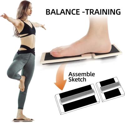Cina Tavola di bilanciamento quadrata in legno per yoga pedali di fitness giocattoli in legno in colore semplice in vendita