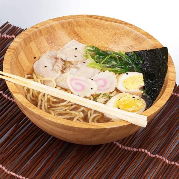 Custom Logo Ecofriendly Natural Round Bamboo Salad Bowl for Modern Style Amazon Design