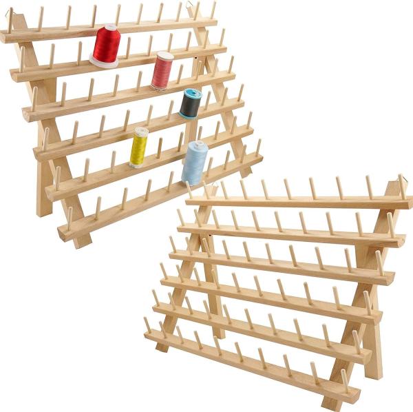 Quality Wooden Thread Rack for Organizing Embroidery Quilting and Sewing Threads in for sale
