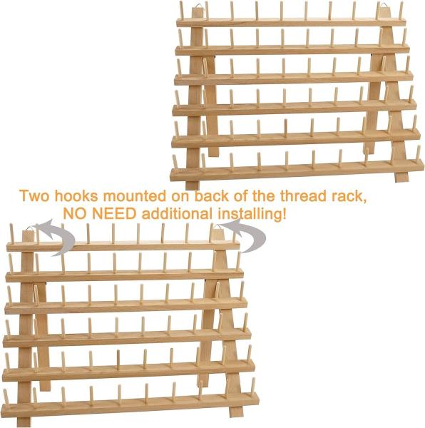 Quality Wooden Thread Rack for Organizing Embroidery Quilting and Sewing Threads in for sale