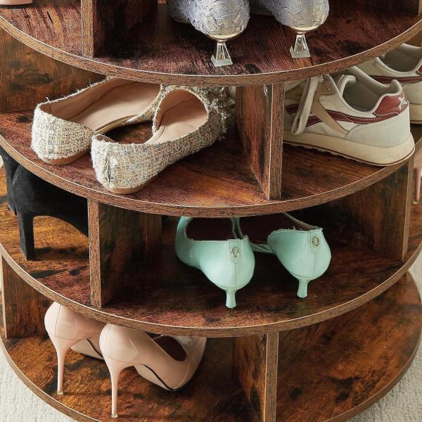 Quality Stylish 4-Tier Rotating Shoe Rack for All-Season Shoes in Entryway Living Room for sale