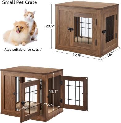 Cina Mobili in legno Cage per cani Moderno Decorativo Custom Pet House Tavolo da notte in vendita