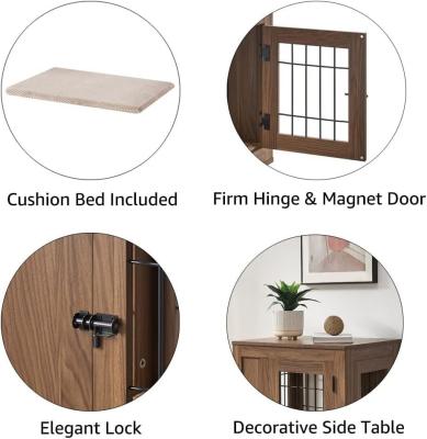 Cina Mobili in legno Cage per cani Moderno Decorativo Custom Pet House Tavolo da notte in vendita