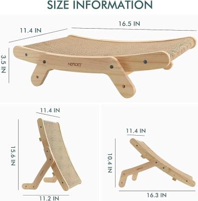 China Lieblings 5-in-1 Katzenkratzer für Hauskatzen mit massivem Holzrahmen und individuellem Logo zu verkaufen