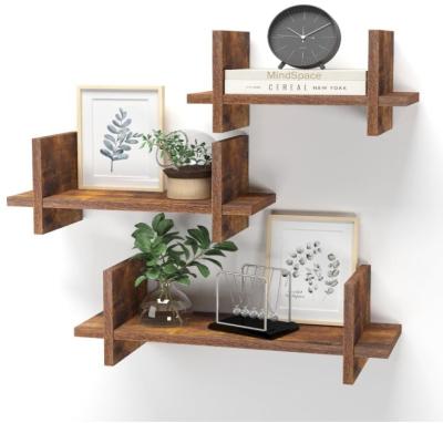 China Efficiently Utilize Space with 202408 Set 3 Wooden Floating Shelf Wall Mounted Shelves for sale