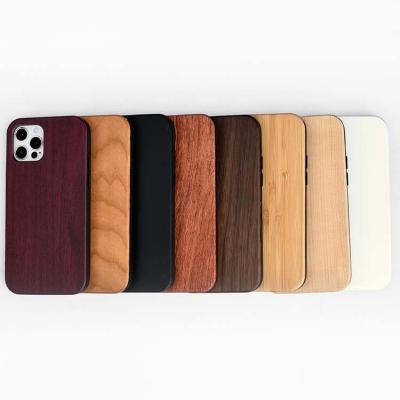 Cina Ordine OEM/ODM accettato Cassa per telefono con copertura posteriore in legno in colore naturale con logo personalizzato in vendita