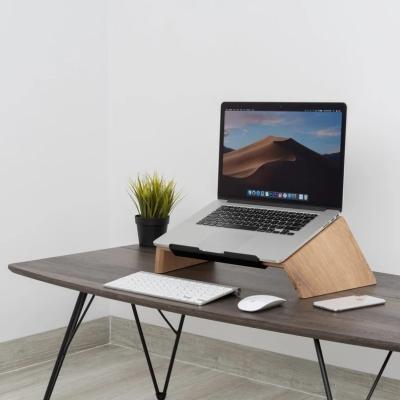 Cina Tenitore ergonomico per portatile in legno per accessori per scrivania in vendita