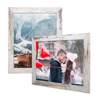 China Shabby Chic Wooden Photo Frame Sets with Customized Rustic Wall Art Decoration for sale