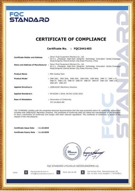 CE - Denor Fluid Equipment (wuhan) Co., Ltd.