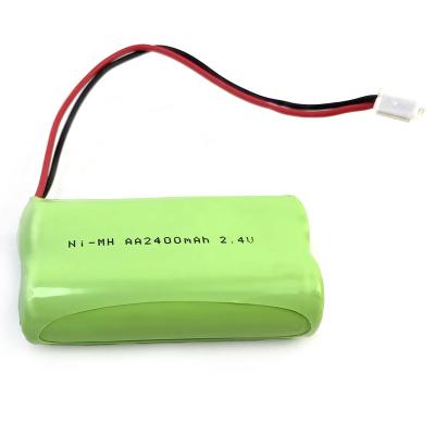 China 2.4V 2400mah Nimh AA Battery ODM Nickel Metal Hydride Battery Pack for sale