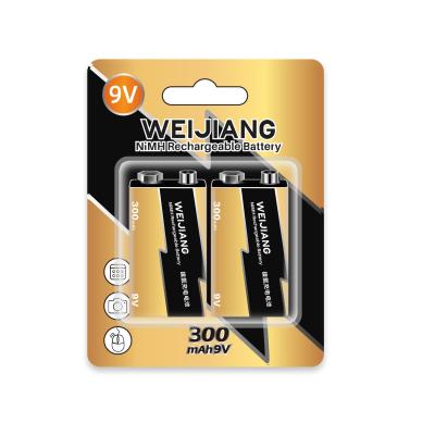 China 300mAh Ipower 9v Battery AA Nickel Metal Hydride Rechargeable Batteries For Home Appliances for sale