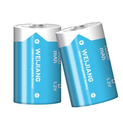 中国 10000mAh 1.2v NiMH Dセルバッテリー REACH承認 ニッケル金属水化電池 販売のため