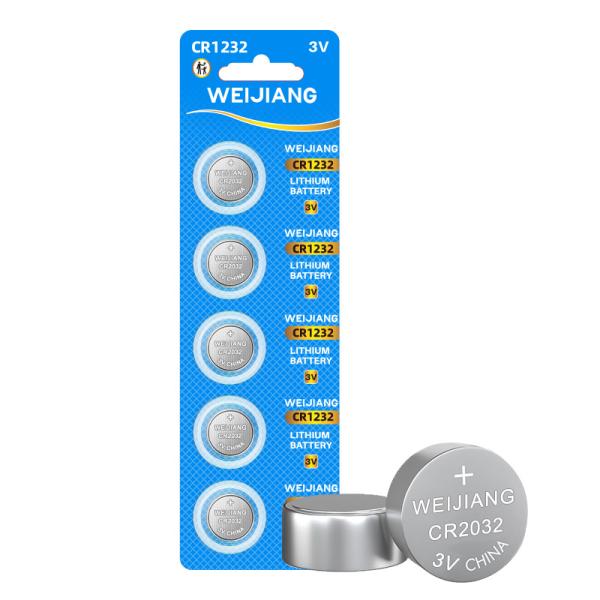 Quality CR1232 CR1225 Button Cell Battery Lithium Cell 3V CR1220 For Watches for sale