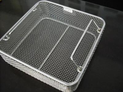 China 480 * 250 * 70 mm Stainless steel mesh basket for sterilization for sale