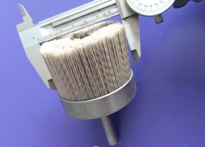 China Rough Finish Aluminium Oxide Disc Sanding Brushes 65MM OD with Shank for Flat Surfaces for sale