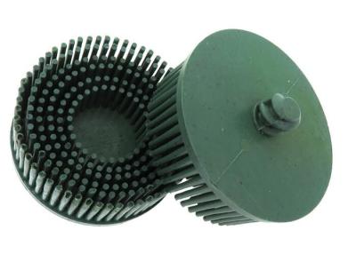 Cina Green Bristle Brush Disc 3 Inch Rubber Abrasive Brush for Burr Rust in vendita