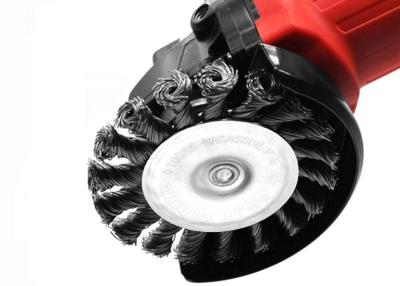 중국 High Performance Wheel Brushes Knotted Shank Mounted 100mm OD for Derusting 판매용