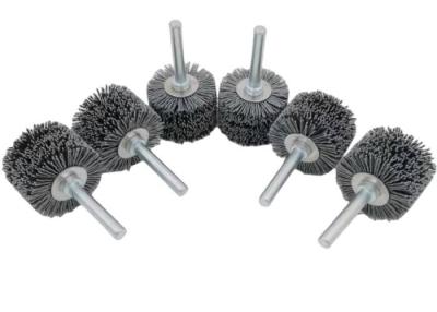 Cina 50mm Silicon Carbide Filament Mounted Nylon Cylinder Brush​ With 10mm Shank in vendita