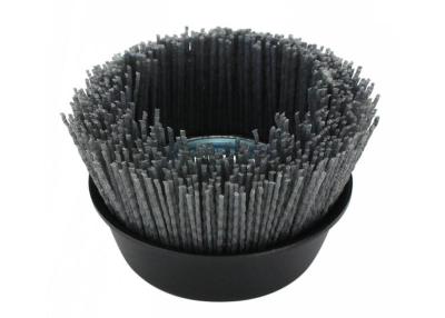 Cina Deburring Black Color Cup Body 4 Inch Nylon Cup Brushes for Light Stock Removal in vendita