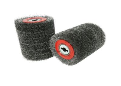 Cina 100 X 120mm Industrial Steel Wire Curved Wood Polishing Brush Roller in vendita
