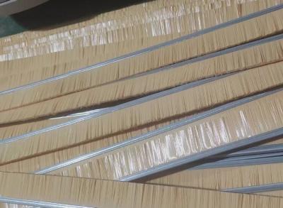 Cina Metal Channel Sisal Bristle Strip Brushes 60cm Height For Polish Wood in vendita